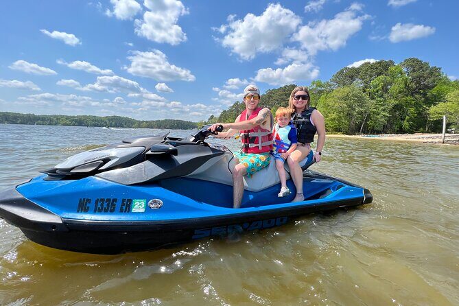 1.5 hour Jordan Lake Sea Doo Rental - up to 3 people/1 jetski - Key Points