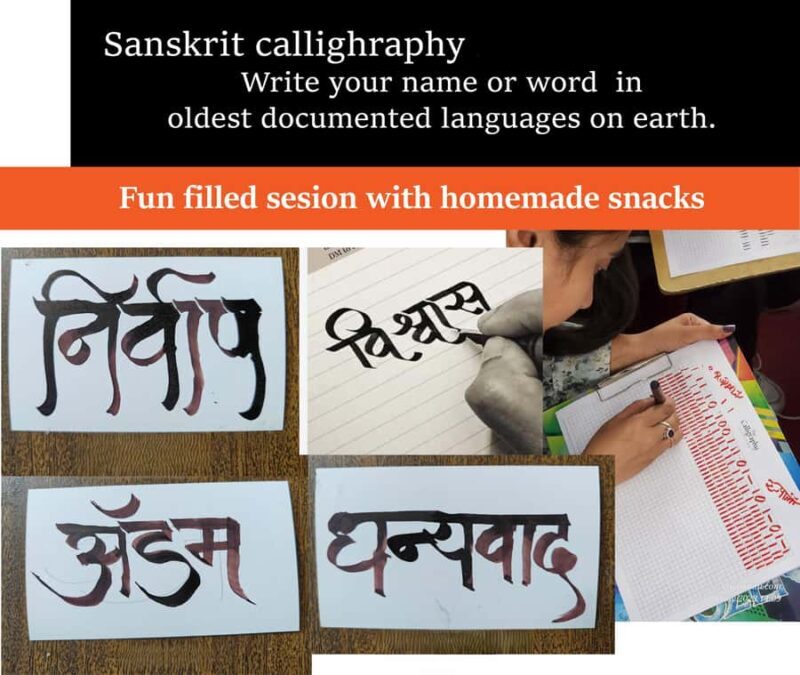 1.5 hrs ancient language Calligraphy Workshop in Mumbai - The Value of the Experience