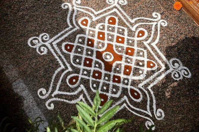 1-Hour Traditional Kolam Art class using Colored Flour with Guide - What is Kolam and Why Is It So Important in Indian Homes?