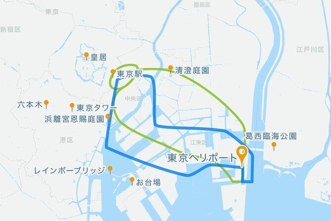 10 minsTokyo Helicopter Tour + Private Car Pickup & Drop off - Key Points