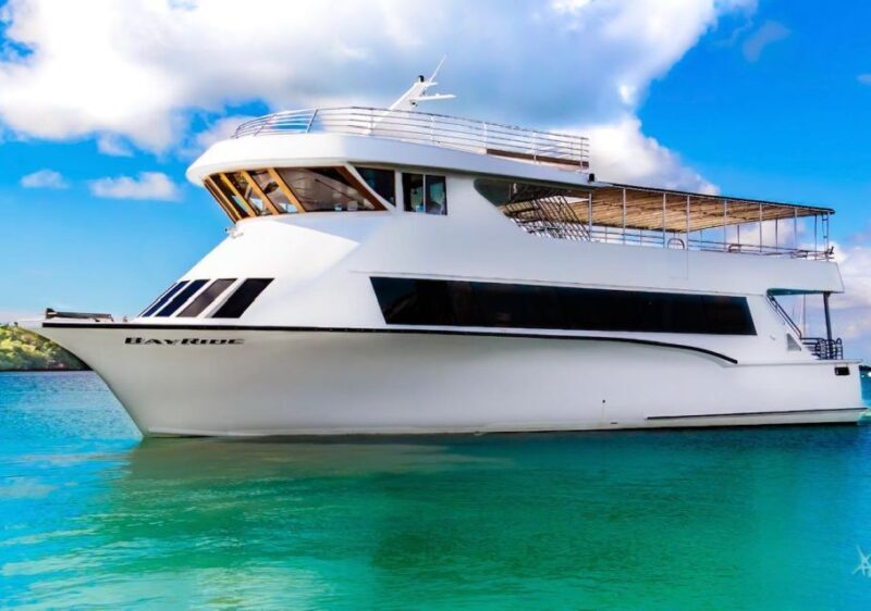 100ft 200 passenger 3 story mega yacht w open bar at Bayside - FAQ
