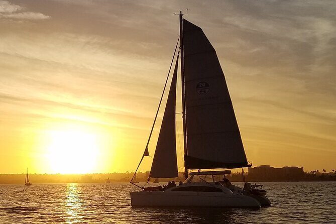 2.5 Hours of Fun: Catamaran Sunset Sail - A Carefully Crafted Sunset from the Water: The 2.5-Hour Catamaran Sunset Sail in San Diego