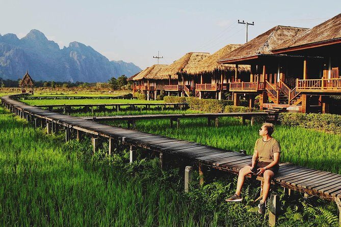 2-Day Vang Vieng Tour from Vientiane - Arriving in Vang Vieng: Scenic Waterways and Relaxation