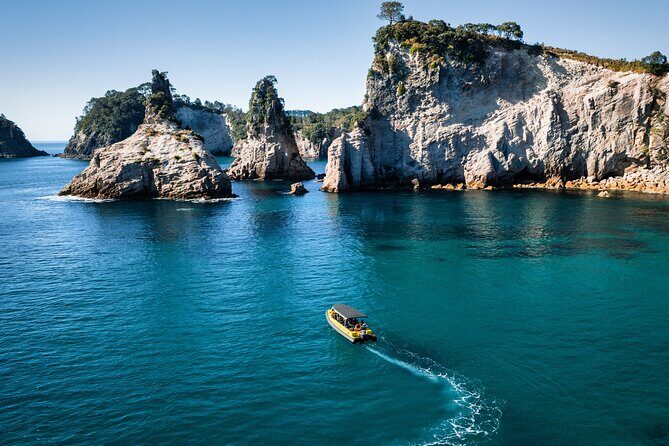 2 Hour Cathedral Cove and Volcanic Coast Cruise with Shade Canopy - The Sum Up