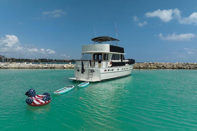 2 Hour Sunset-53' Hatteras Tulum, Playa Del Carmen, Riviera Maya - Key Points