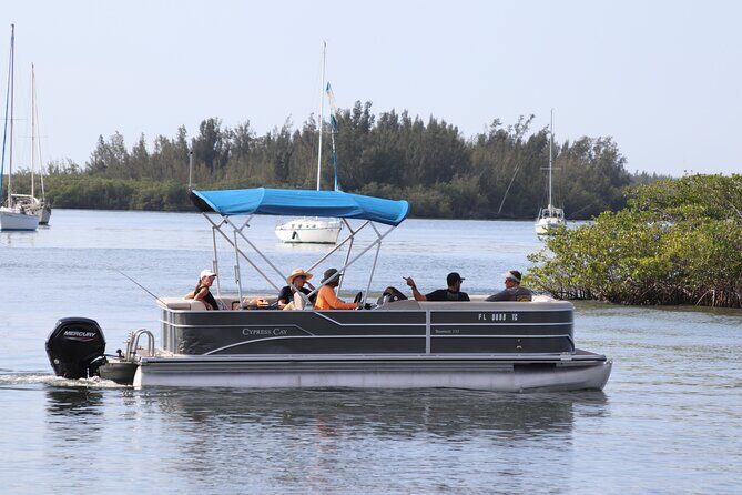 23ft Pontoon Boat Rental - Exploring Vero Beach from the Water
