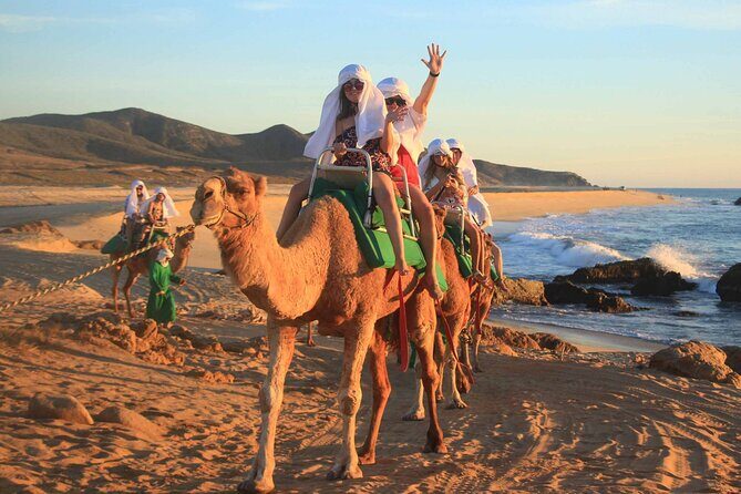 2x1 Tour: Cabo San Lucas Arch + Camels Ride + Pick up! - FAQs