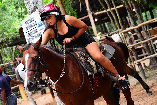 4 activities in 1 Horse Riding, ATV Shared, Cenote & Ziplines from Cancún - The Sum Up