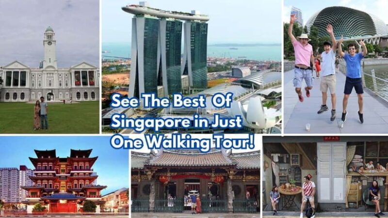 4 hour Chinatown, Civic District to Marina Bay Walking Tour - Key Points