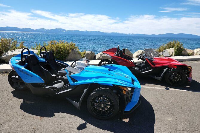 4 Hour Red Polaris Slingshot Rental around Lake Tahoe - What the Experience Looks Like