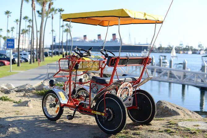 4-Wheel Surrey Cycle Rental in Long Beach Shoreline Village - Key Points