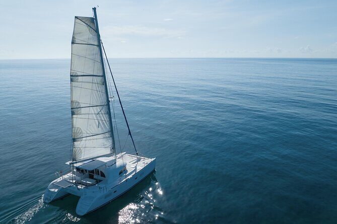 4H Private 38'Catamaran All-Inclusive in Tulum & Playa del Carmen - First Stop: Paamul Beach – Calm Waters & Vibrant Marine Life