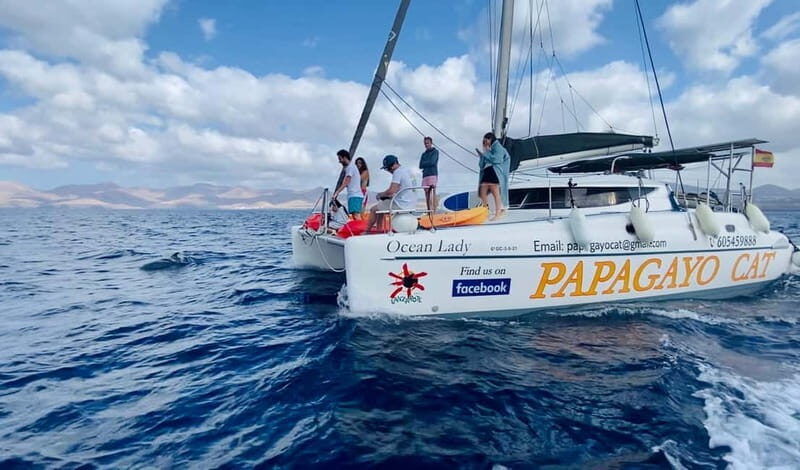4h Shared Catamaran sailing to Papagayo Beaches (12pers max) - Key Points