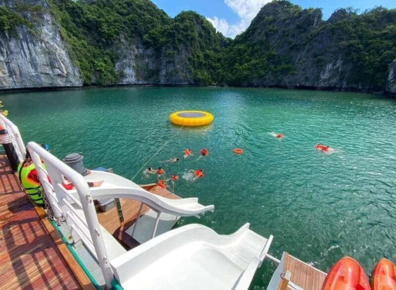 5-Star Ha Long & Lan Ha Day Cruise with Waterslide & Lunch - Key Points