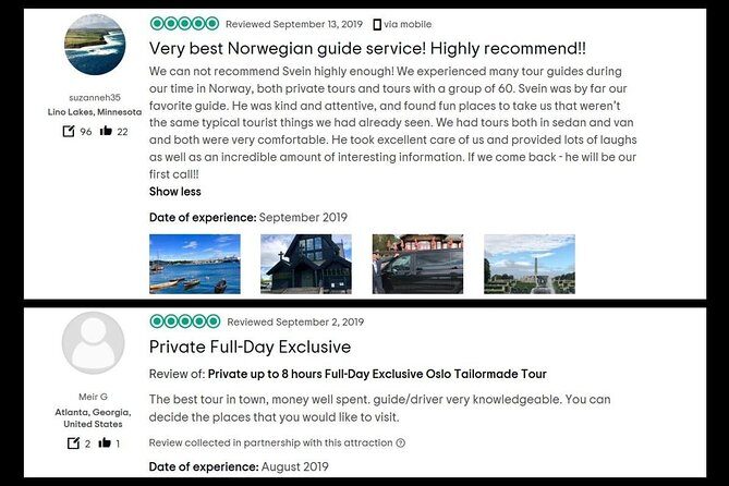 8 hours Full-Day Exclusive Oslo Tailormade Guided Limo Tour - Final Words