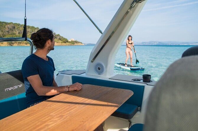 8h rental of Zodiac Medline 7.5 boat in Ibiza - Exploring the Highlights: Beaches, Islands, and Hidden Corners