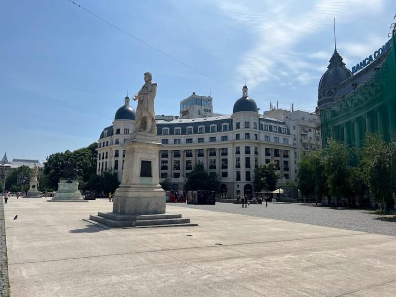 A Tale of Bucharest Old Town Walking Tour - The National Bank of Romania and University Square