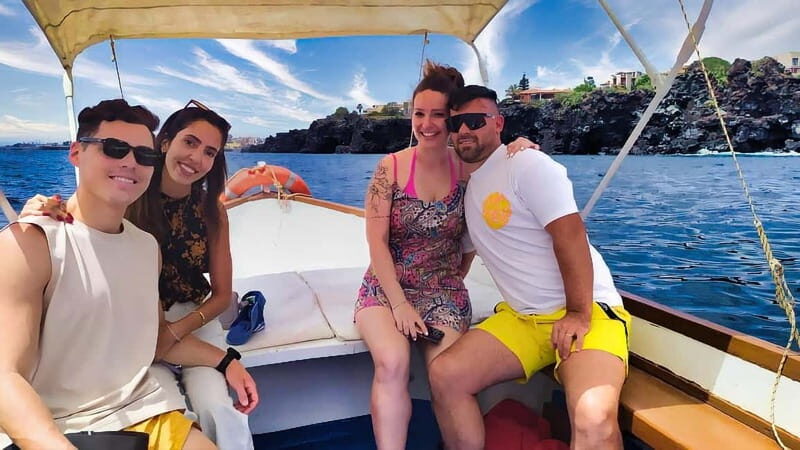 Aci Trezza: Cyclops Coast Boat Tour with Food and Swimming - Food, Wine, and Relaxation