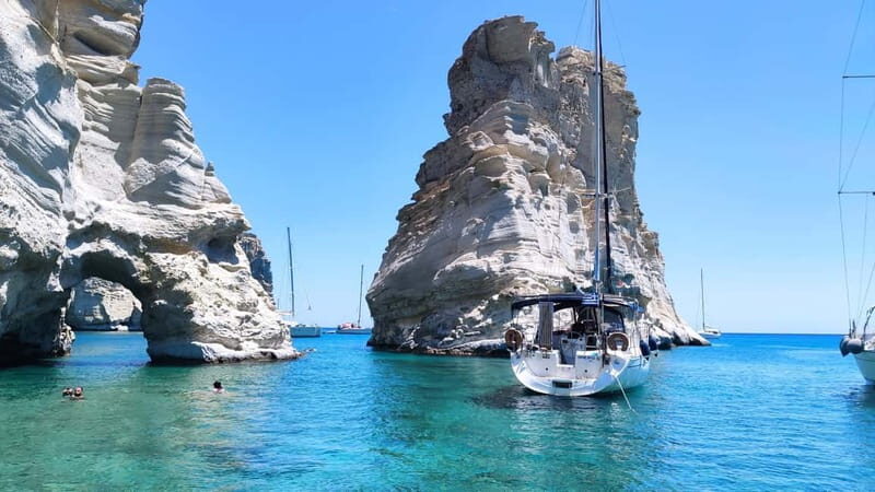 Adamantas: Kleftiko Sailing Cruise with Meal and Swim Stops - An Immersive Day on the Waters of Milos