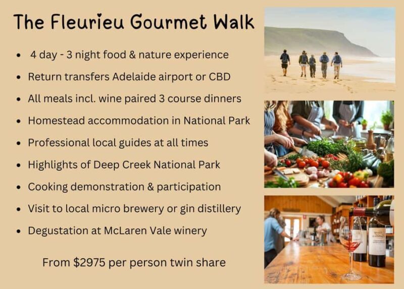 Adelaide: Fleurieu Gourmet 4-Day Walking Tour - A Deep Dive into the Experience