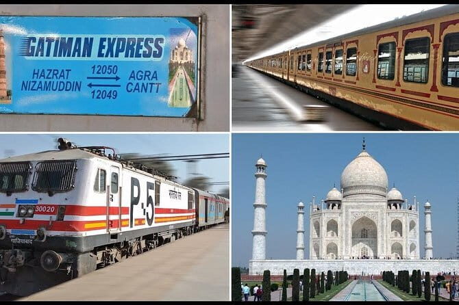 Agra day tour by Gatimaan Express -TAJ & FORT - Key Points