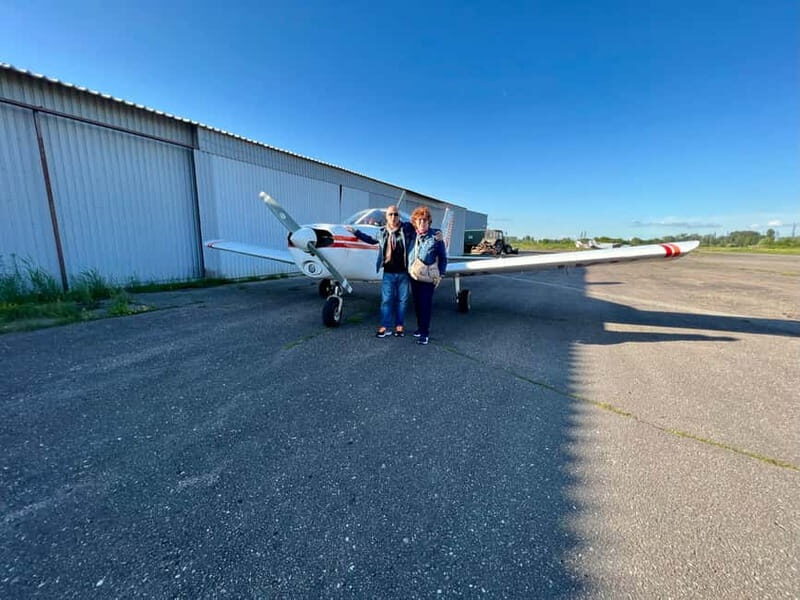 Airplane flight over Riga or Latvia - An Unfolding Adventure in the Skies