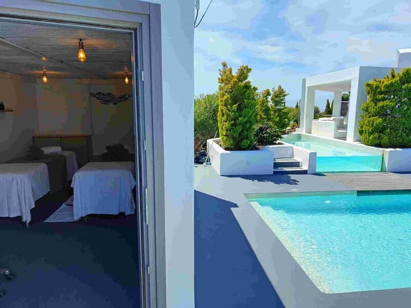 Akrotiri: Departure Day Spa Package Wine/Fruits/Pool Access - The Experience in Detail