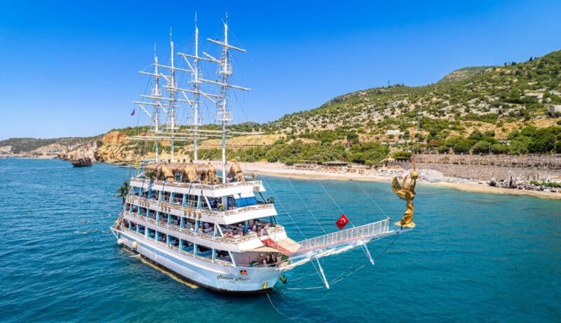 Alanya Boat Trip with Lunch, Foam Party & Swim Stops - Key Points