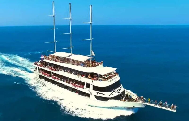 Alanya/Side: Starcraft Boat Trip w/ Unlimited Beer and Wine - Key Points