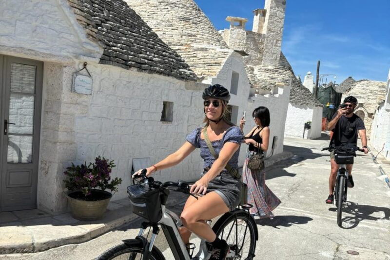 Alberobello: E-Bike Tour with Focaccia and Wine - What You Can Expect