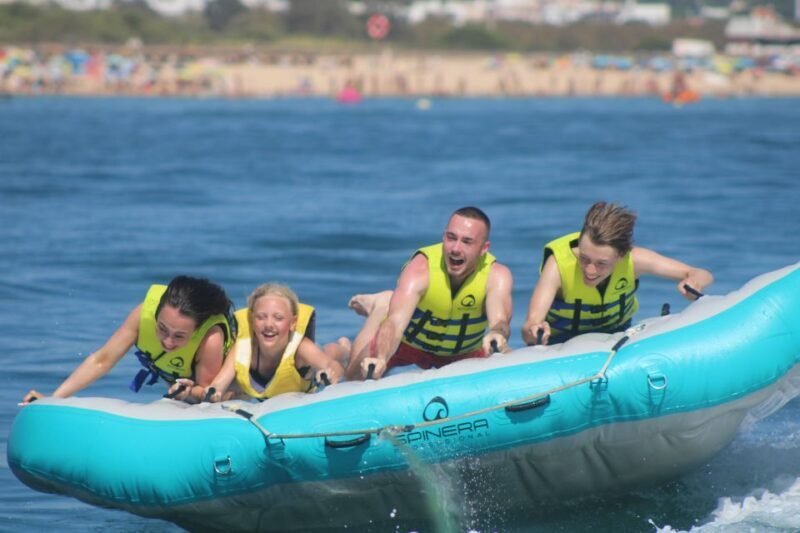 Albufeira: 10-Minute Crazy-Cookie Boat Ride - The Itinerary – How It Unfolds