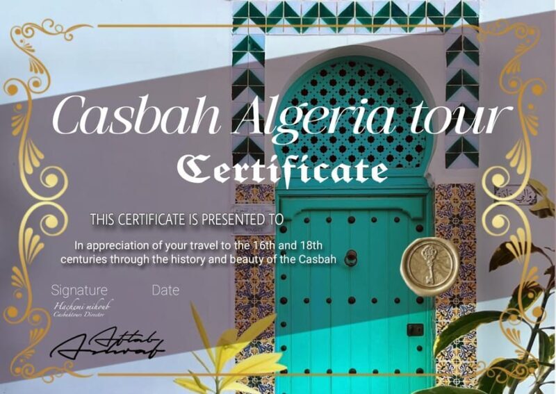 Algeria : Casbah tour with lunch ( +certificat ) - Why This Tour Offers a Genuine Connection