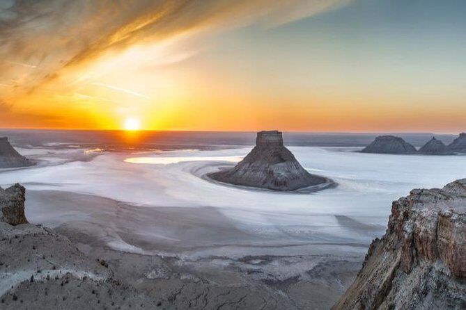 Alien landscapes of Mangistau with one of a kind Salty Hollow of Karyn Zharyk - Key Points