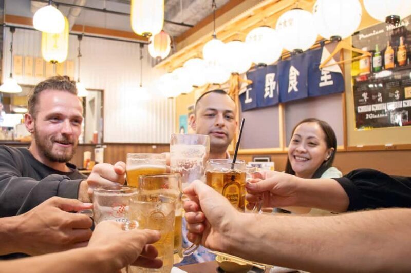 All-You-Can-Drink Bar Hopping Tour in Ueno - Key Points