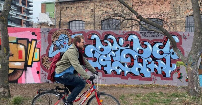 Alternative Bike tour: Graffiti Wall and Peace - An Authentic Look at Budapest on Two Wheels