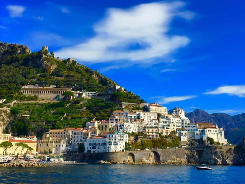 Amalfi Coast Boat Day Tour From Sorrento with 8 People only - Key Points