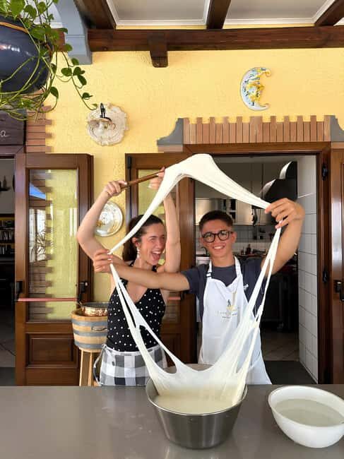 Amalfi: Make Fresh Pasta, Mozzarella & Tiramisù with wine - An Authentic Sicily-Style Farm Experience With a View