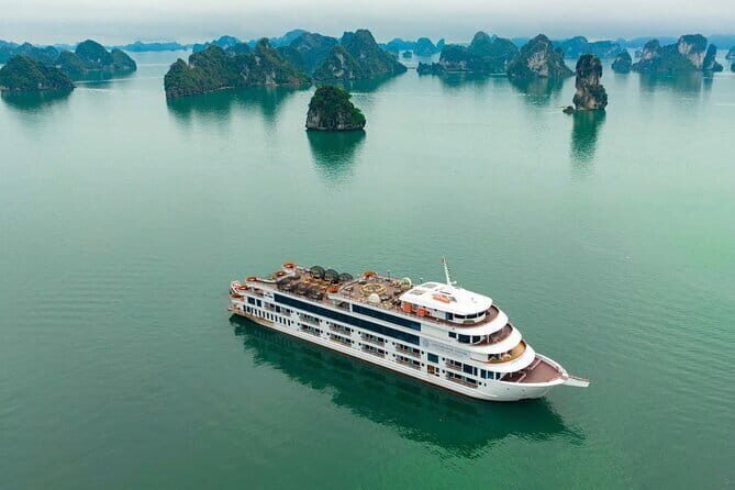 Ambassador 5 Star Cruise Top Halong Bay Day Tour from Hanoi - Key Points