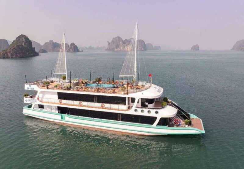 Amethyst Luxury Day Cruise Explore Halong Bay, Island, Caves - Starting the Day at Tuan Chau Harbour
