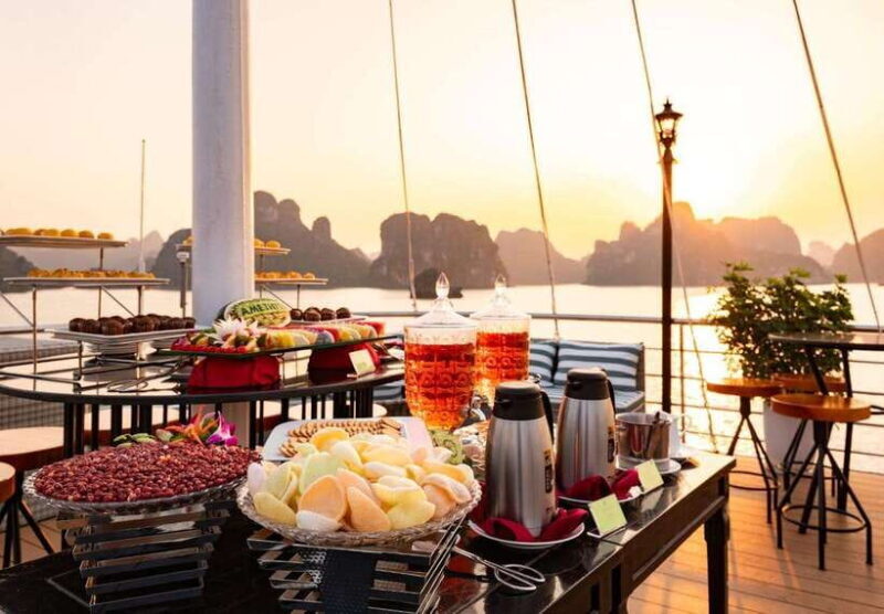 Amethyst Luxury Day Cruise Explore Halong Bay, Island, Caves - Passing Through Limestone Pillars