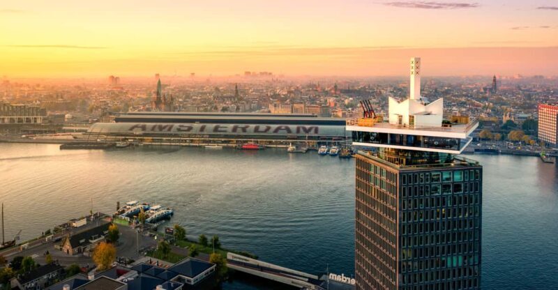 Amsterdam: A'DAM Lookout Entry Ticket with 2 Drinks - Thrill-Seeking Options