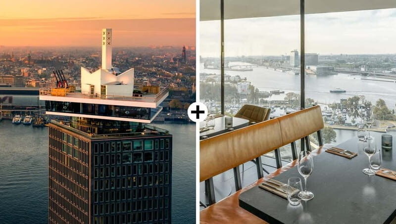 Amsterdam: A'DAM Lookout with Revolving Restaurant Moon - Key Points