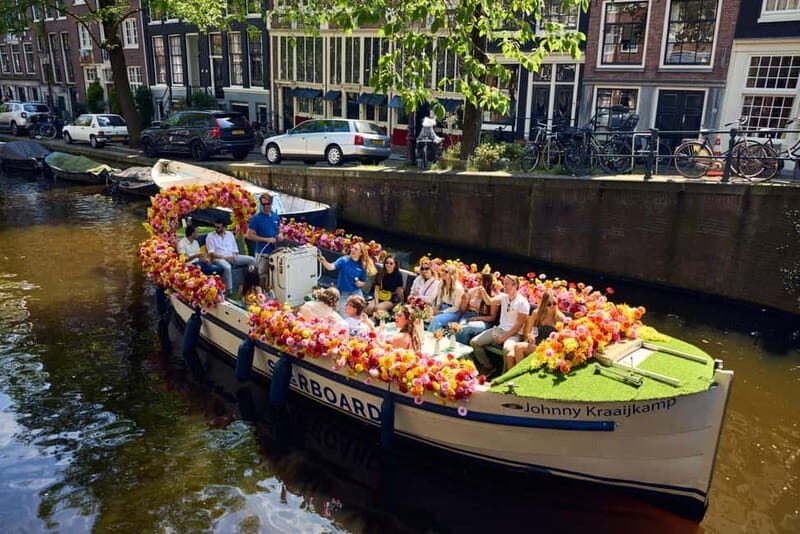 Amsterdam: City Centre Canal Cruise on Original Flower Boat - Key Points