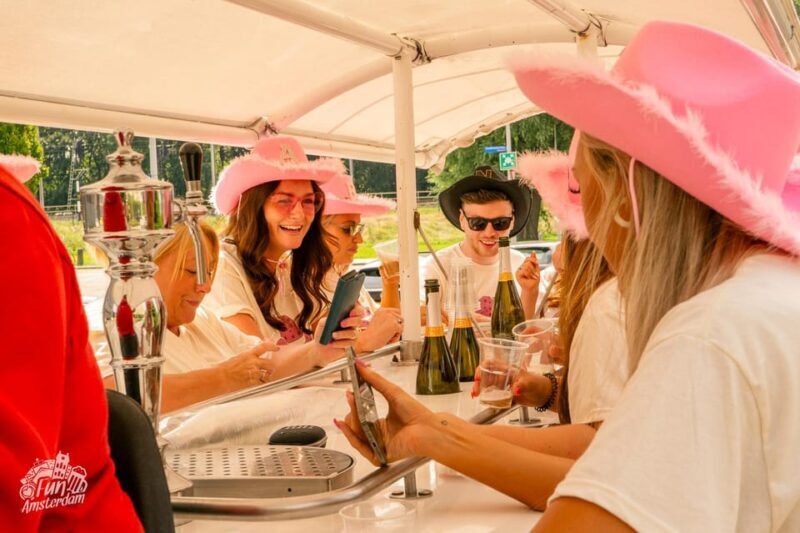 Amsterdam: Dutch Prosecco Party Bike - The Itinerary, Step by Step