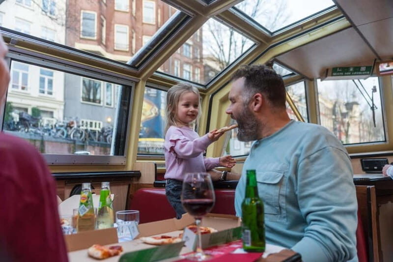 Amsterdam: Evening Pizza Cruise Along the Canals - What to Expect on Board
