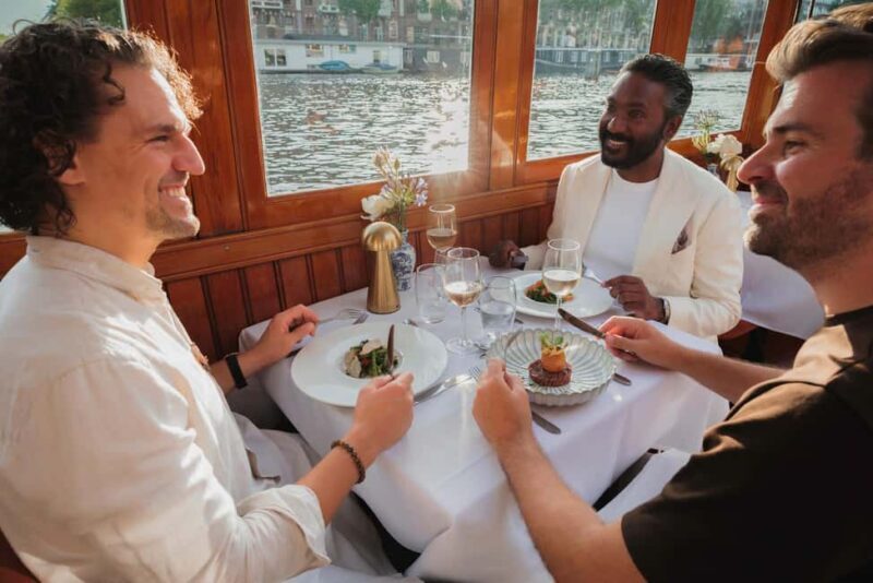 Amsterdam: High-End 3-Course Dinner Canal Cruise - Frequently Asked Questions