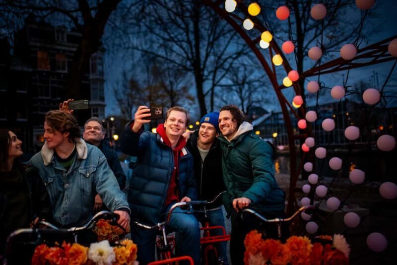 Amsterdam: Light Festival Bike Tour with Guide - The Itinerary – What You Can Expect