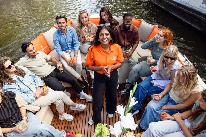 Amsterdam: Open Boat Cruise option Unlimited Drinks & Bite - FAQs