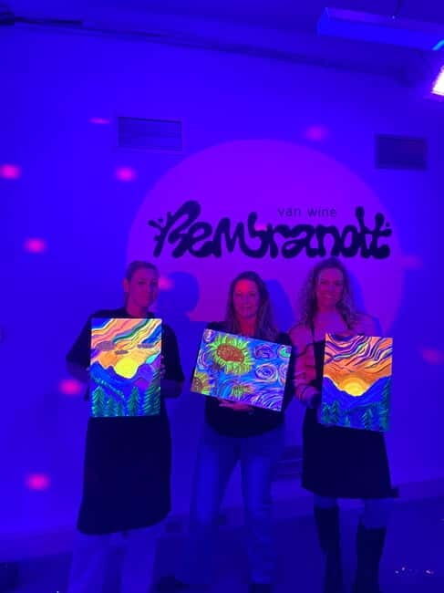 Amsterdam: Paint and Sip in the Dark at Rembrandt van Wine - The Art and Creativity