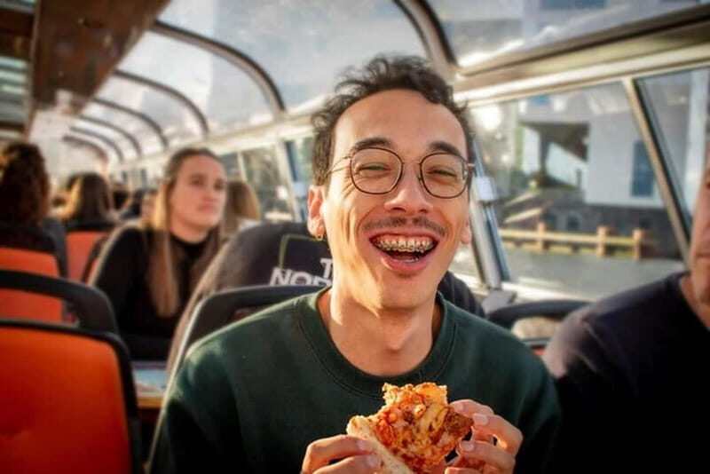 Amsterdam: Pizza Cruise with New York Pizza & Drinks - Key Points